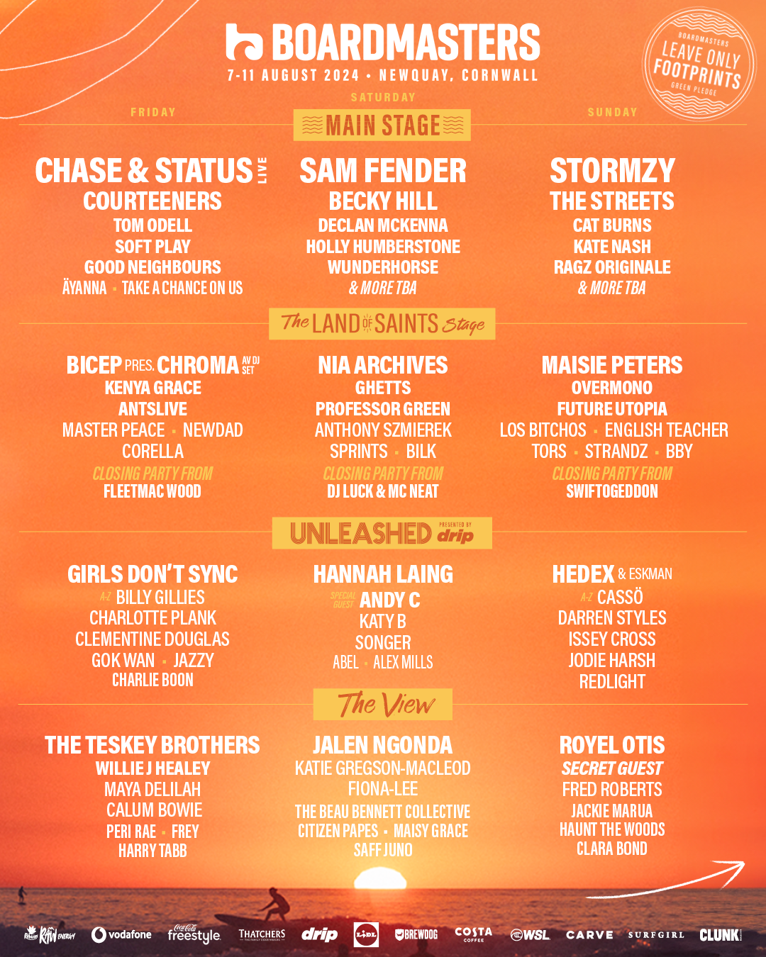 Final wave of acts revealed for Boardmasters 2024 – Whisper Magazine UK